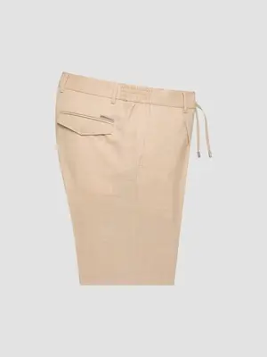 Stefano Ricci Virgin Wool Blend Bermuda Shorts - Beige