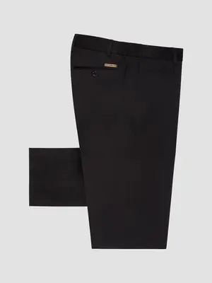 Stefano Ricci Alpha Yarn Cashmere Trousers Black