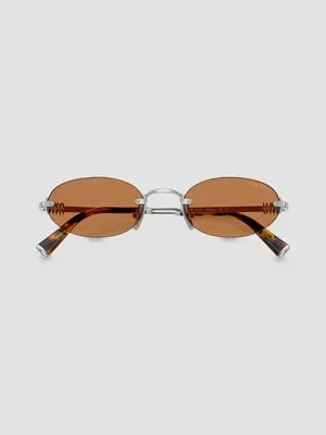 Miu Miu 51mm Oval Sunglasses