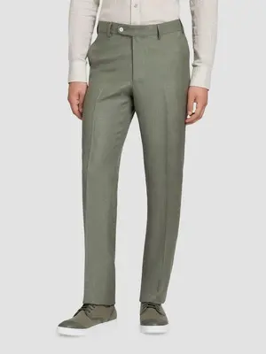 Stefano Ricci Wool And Linen Blend Trousers