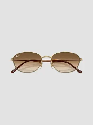 Ray-ban 0rb3749 55mm Geometric Sunglasses - Gold Flash