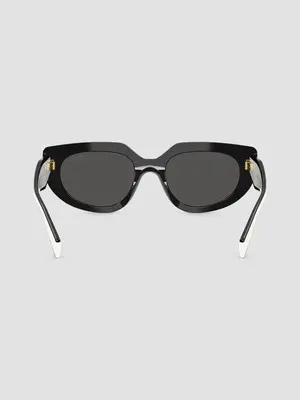 Prada 54mm Oval Cat-eye Sunglasses