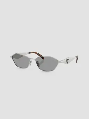 Prada 57mm Geometric Sunglasses