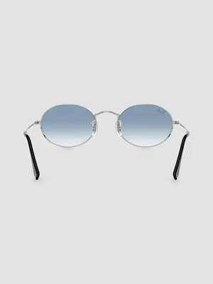 Ray-ban Rb3547 54mm Oval Sunglasses - Gradient Blue Silver