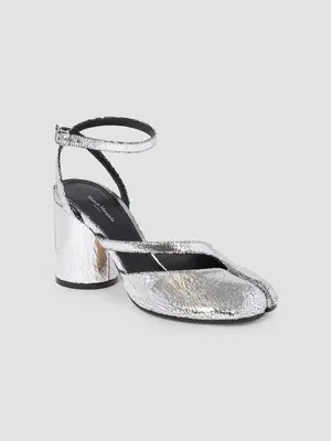 MAISON MARGIELA Tabi 80mm Metallic Leather Pumps