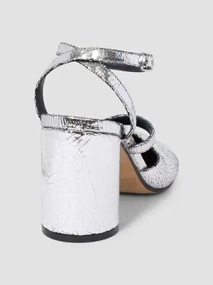 MAISON MARGIELA Tabi 80mm Metallic Leather Pumps