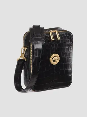 Stefano Ricci Crocodile Leather Messenger Bag