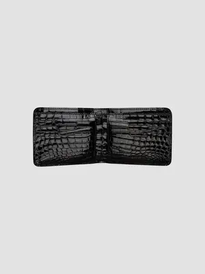 Stefano Ricci Bifold Croc Gloss Wallet