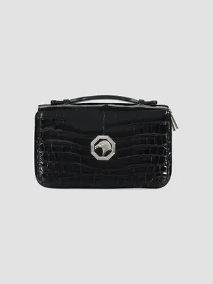 Stefano Ricci Multi Use Leather Wallet - Black
