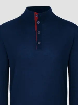 Stefano Ricci Buttoned Mockneck Sweater