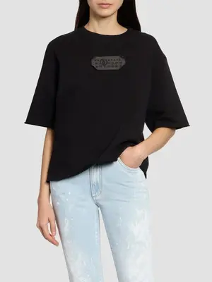 MAISON MARGIELA Oversized Cotton Logo T-shirt