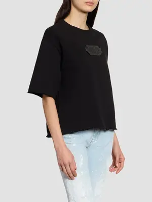 MAISON MARGIELA Oversized Cotton Logo T-shirt