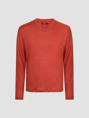 Stefano Ricci Linen T-shirt - Orange