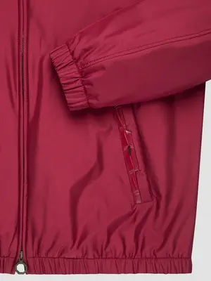 Stefano Ricci Silk And Matted Crocodile Leather Hooded Blouson Jacket