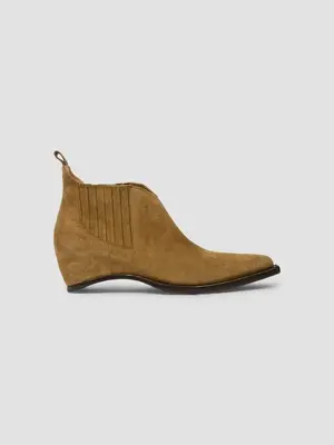 MAISON MARGIELA Suede Heel-less Chelsea Boots
