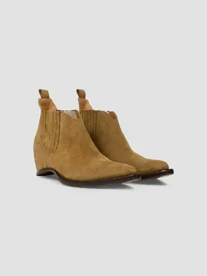 MAISON MARGIELA Suede Heel-less Chelsea Boots