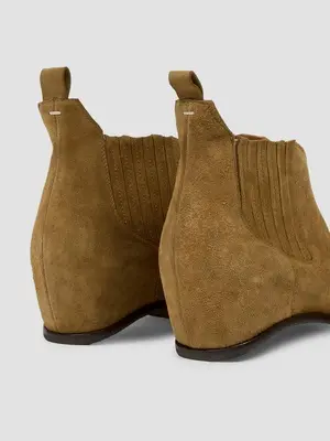 MAISON MARGIELA Suede Heel-less Chelsea Boots