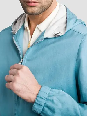 Stefano Ricci Linen And Silk Hooded Jacket