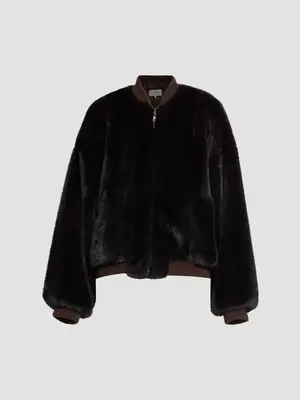 MAISON MARGIELA Sports Faux Fur Jacket