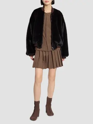 MAISON MARGIELA Sports Faux Fur Jacket