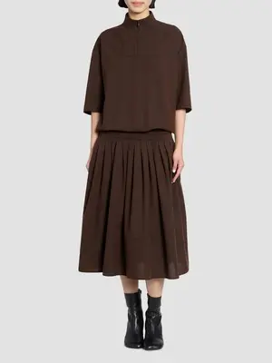 MAISON MARGIELA Cotton-wool Canvas Midi Dress