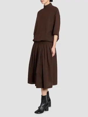 MAISON MARGIELA Cotton-wool Canvas Midi Dress