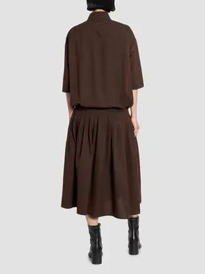 MAISON MARGIELA Cotton-wool Canvas Midi Dress