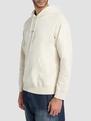 MAISON MARGIELA Numeric Cotton Hoodie - Ecru
