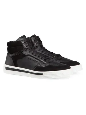 Stefano Ricci Croc And Calf Ankle Boots