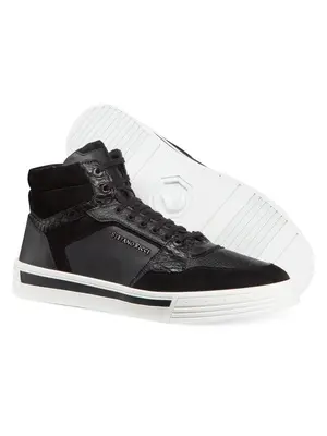 Stefano Ricci Croc And Calf Ankle Boots