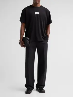MAISON MARGIELA Logo Cotton Crewneck T-shirt
