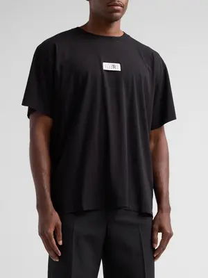 MAISON MARGIELA Logo Cotton Crewneck T-shirt