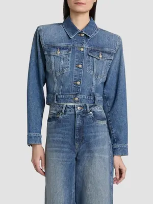 Cinq À Sept Graciel Belted Denim Jacket