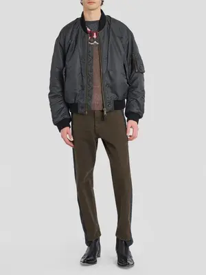 MAISON MARGIELA Fair Isle-inspired Wool-alpaca V-neck Sweater