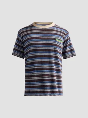 MAISON MARGIELA Striped Knit Crewneck T-shirt