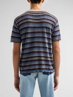 MAISON MARGIELA Striped Knit Crewneck T-shirt