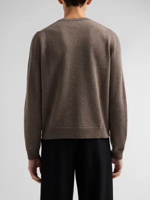 MAISON MARGIELA Fused Knit Crewneck Sweater - Mud Ecru