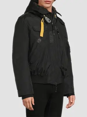 PARAJUMPERS Gobi Hooded Bomber Jacket - Black