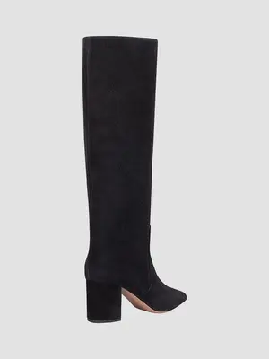 Paris Texas Anja 70mm Suede Knee-high Boots - Black