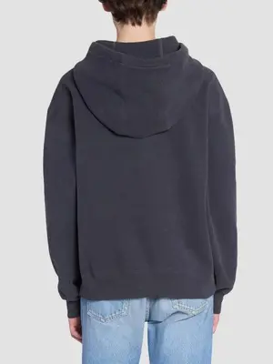 Saint Laurent Logo Hoodie - Gris Fonce