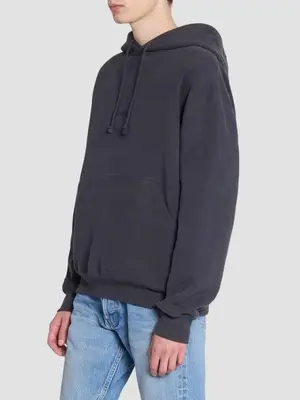 Saint Laurent Logo Hoodie - Gris Fonce