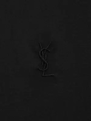 Saint Laurent Cassandre Shirt In Cotton Voile
