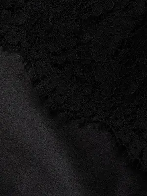 Dolce & Gabbana Lace-trim Silk Slip Shorts