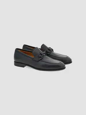 FERRAGAMO Foster Gancio Leather Loafers