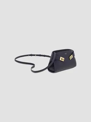 FERRAGAMO Hug Leather Crossbody Bag