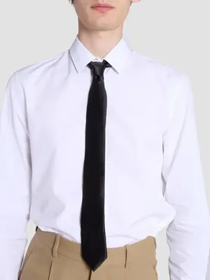 Saint Laurent Tie In Silk Satin