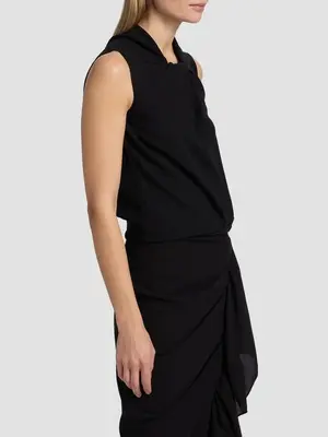 Michael Kors Knotted Virgin Wool Top