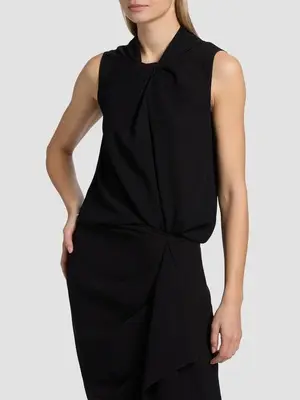 Michael Kors Knotted Virgin Wool Top