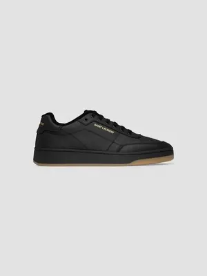 Saint Laurent Sl61 Sneakers In Smooth Leather Black