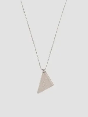 Prada Symbole Pendant Necklace - Silver